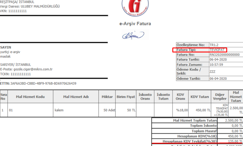 Tevkifatlı e-Arşiv Faturası Nasıl Kesilir?