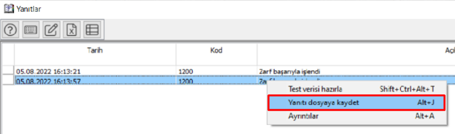 Zarf Yanıt XML Dosyası Nereden İndirilir?