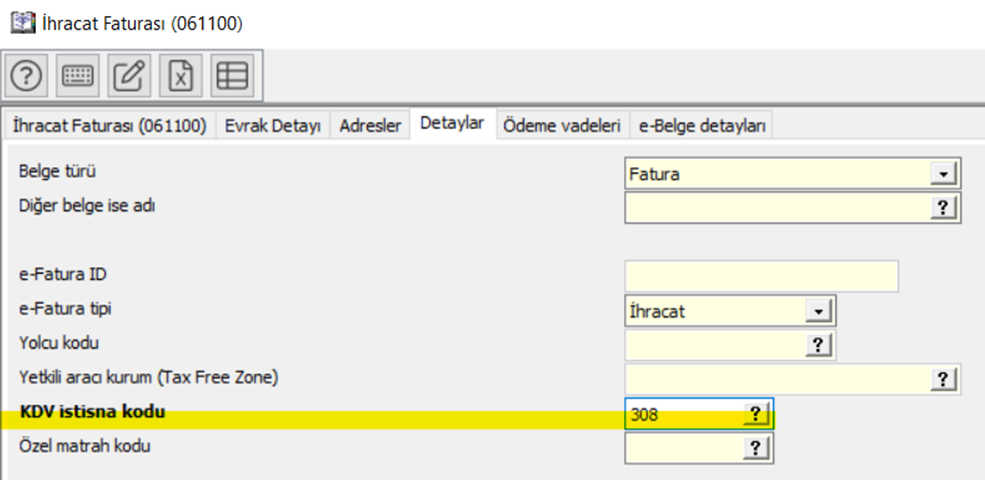 İhracat Faturasında 308 İstisna Kodu Ne Anlama Gelir?