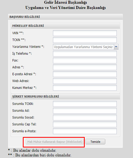 GİB e-Fatura Başvuru Adımları